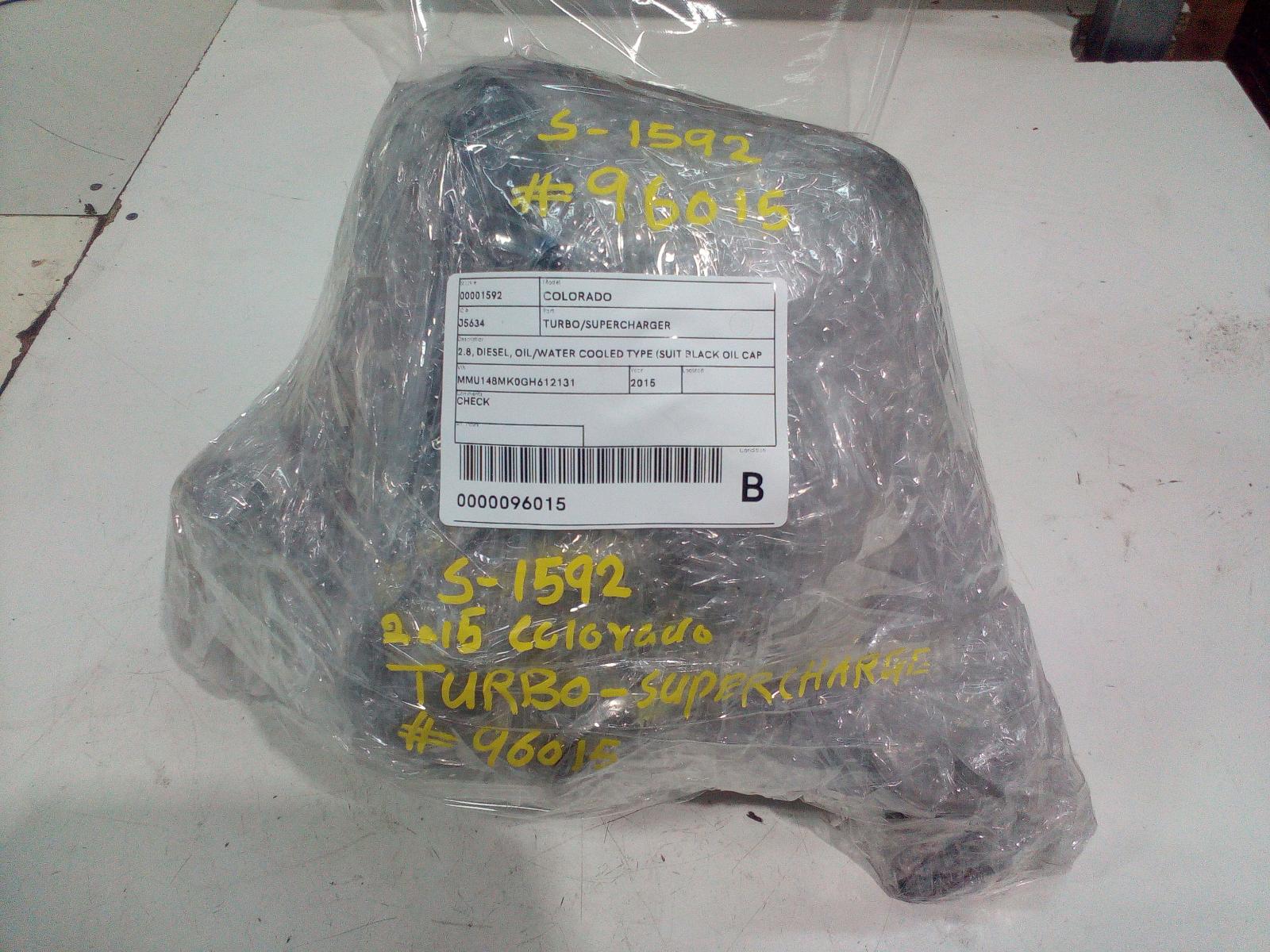 Turbo Supercharger Colorado Holden 2015