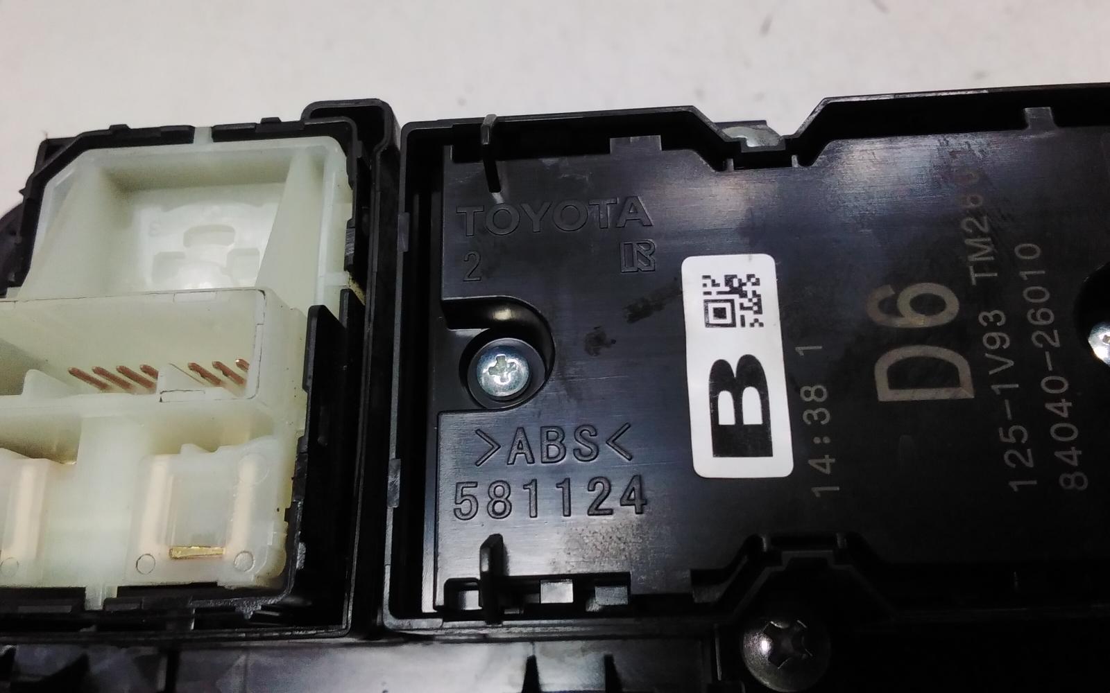 Pwr Dr Wind Switch Hiace Toyota 2019