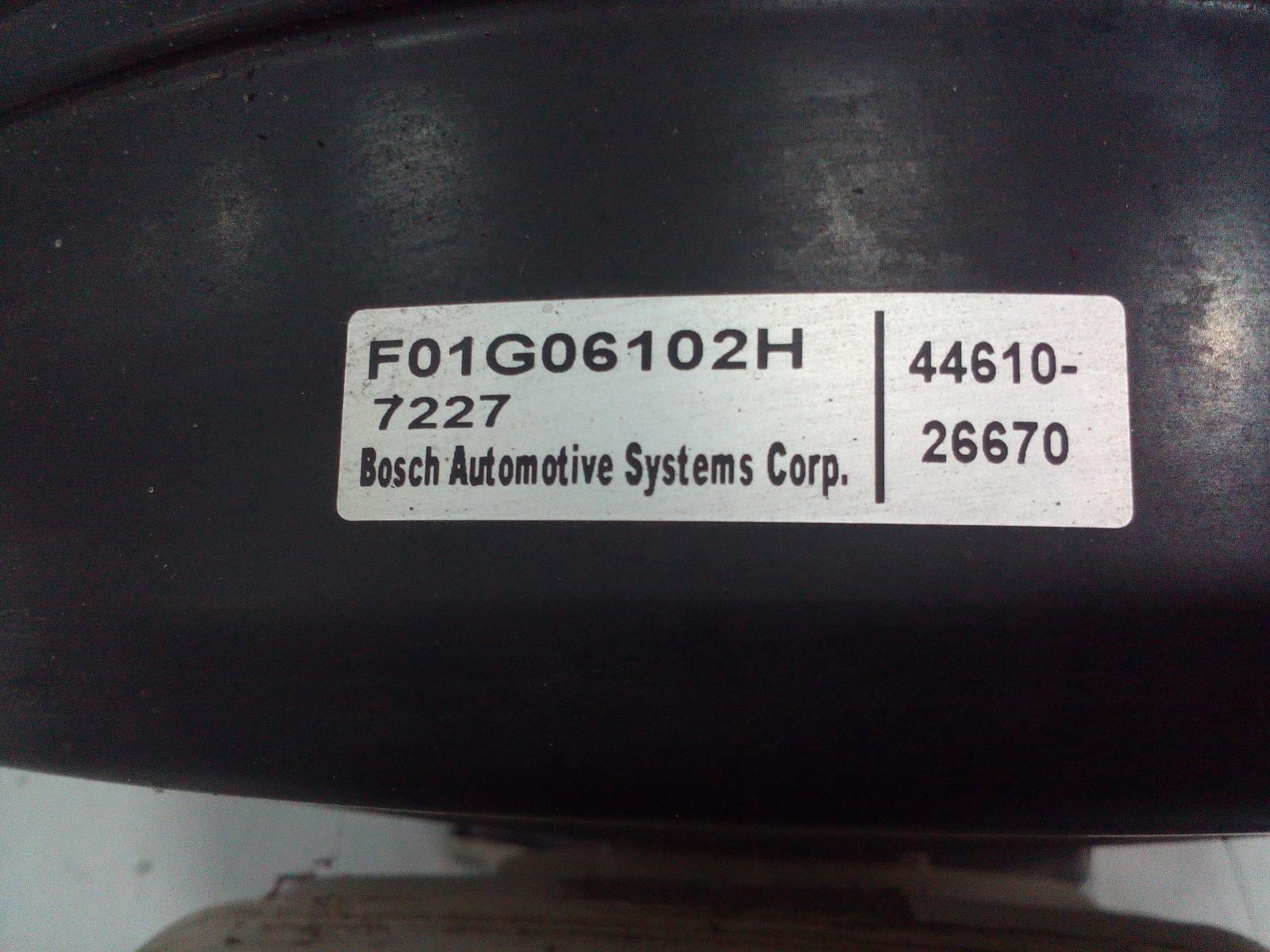 Brake Booster Hiace Toyota 2007