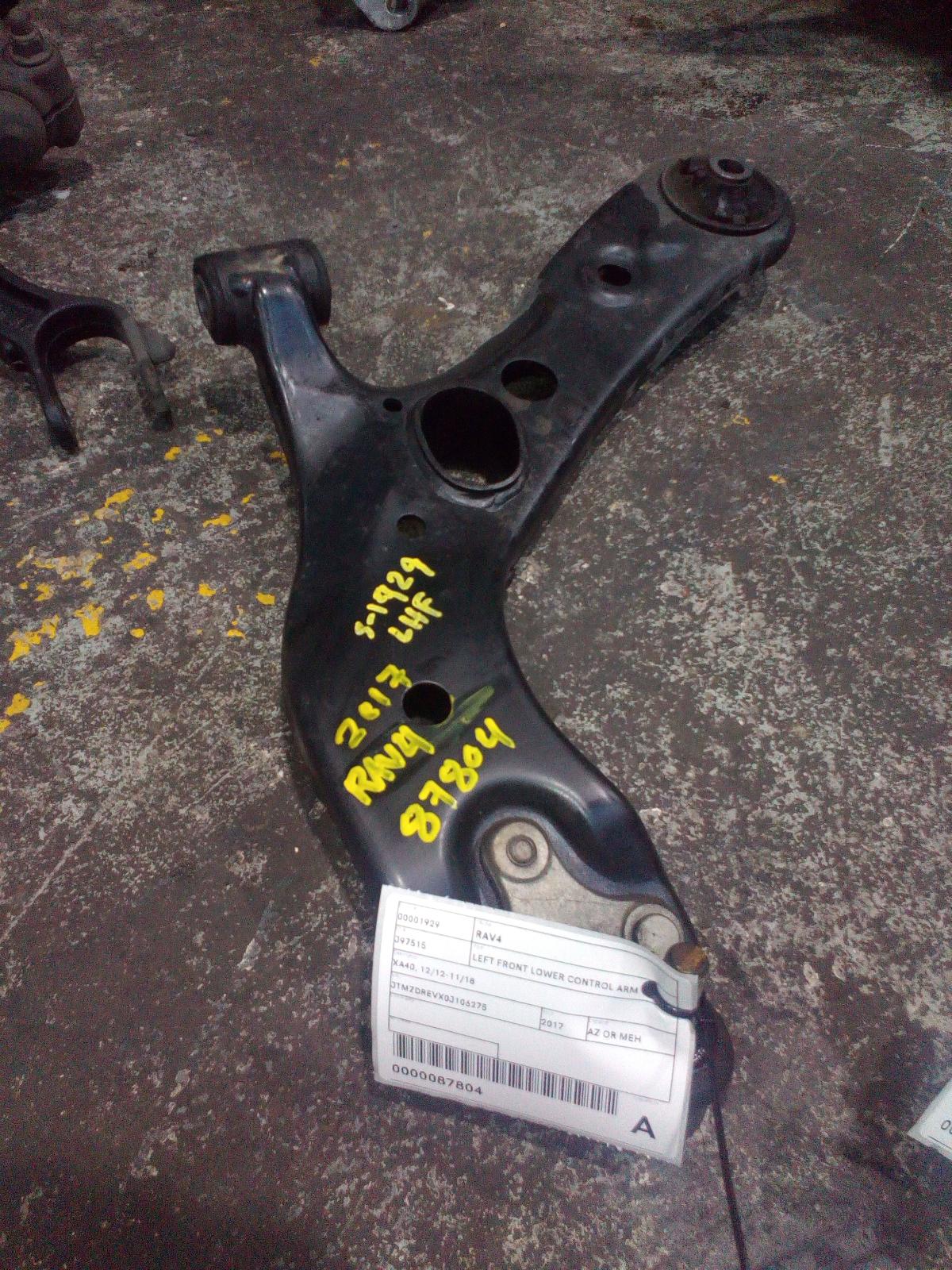 Left Front Lower Control Arm Rav4 Toyota 2017